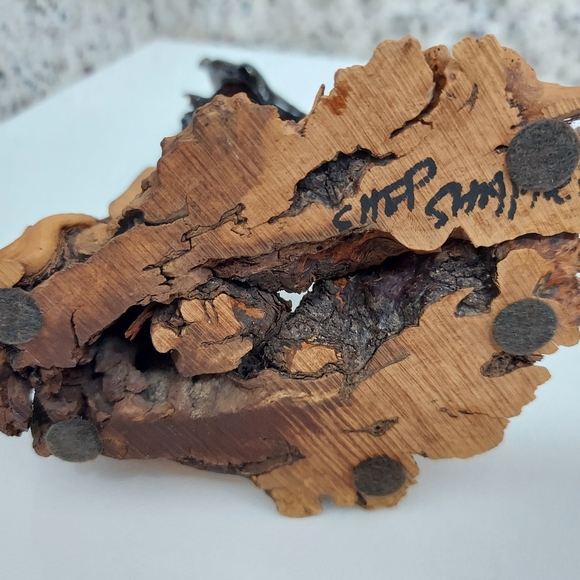 Shep Shapiro | Art | Vintage Shep Shapiro Apple Head Wood Sculpture ...